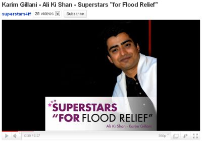 Karim Gillani – Ali Ki Shan – Superstars “for Flood Relief” – Ismailimail
