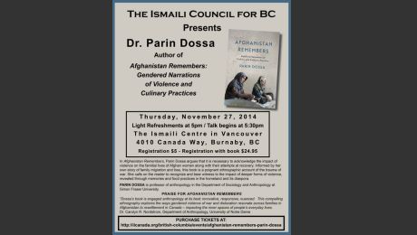 Event – November 27 | Ismaili Centre, Burnaby: Afghanistan Remembers ...
