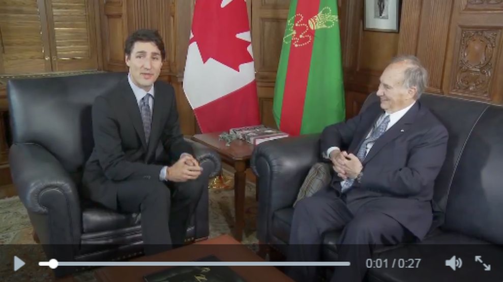 MP Arif Virani with His Highness the Aga Khan & PM Justin Trudeau at ...