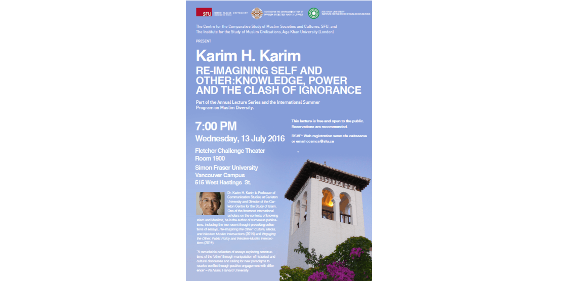 Public Lecture by Professor Karim H. Karim: Knowledge, Power and the ...