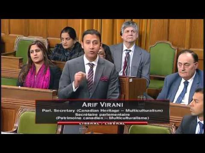 Canadian Ismaili-Muslim MP Arif Virani speaks in Parliament to address ...