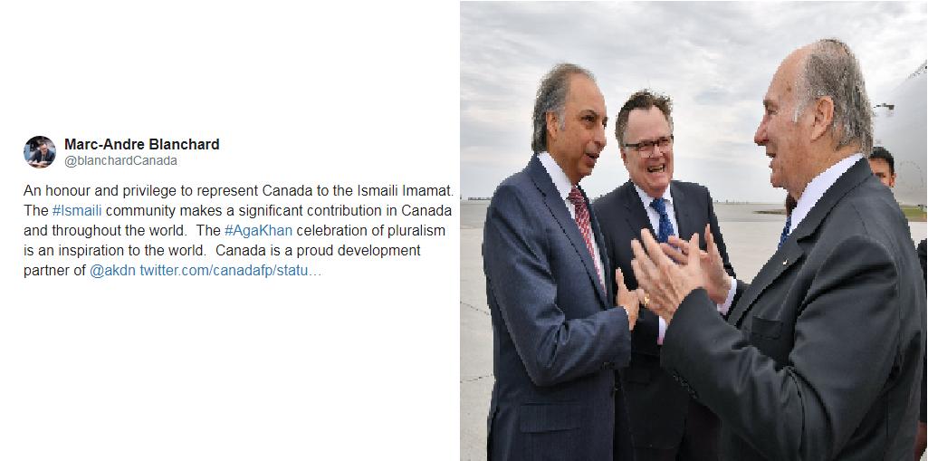 Marc-Andre Blanchard: Canada’s Representative to the Ismaili Imamat ...