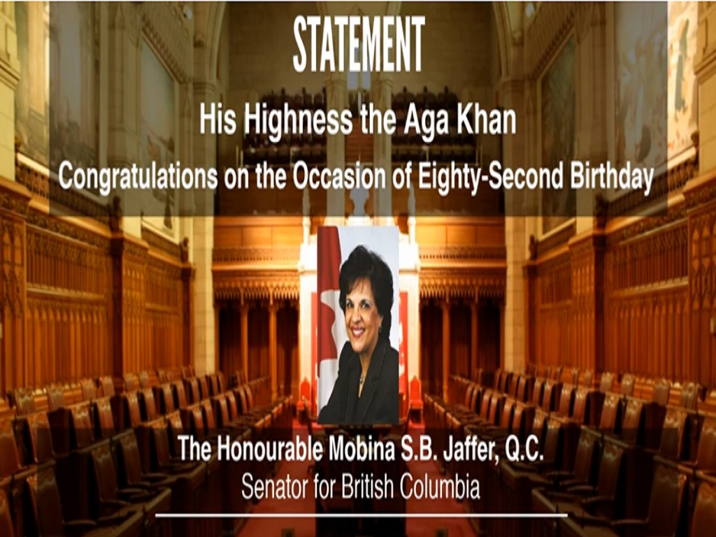 Meet Senator Mobina Jaffer – SenCA Plus – Ismailimail