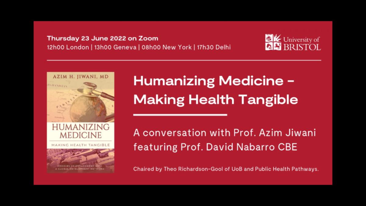 Event | Humanizing Medicine – with Prof. Azim Jiwani and featuring Prof ...
