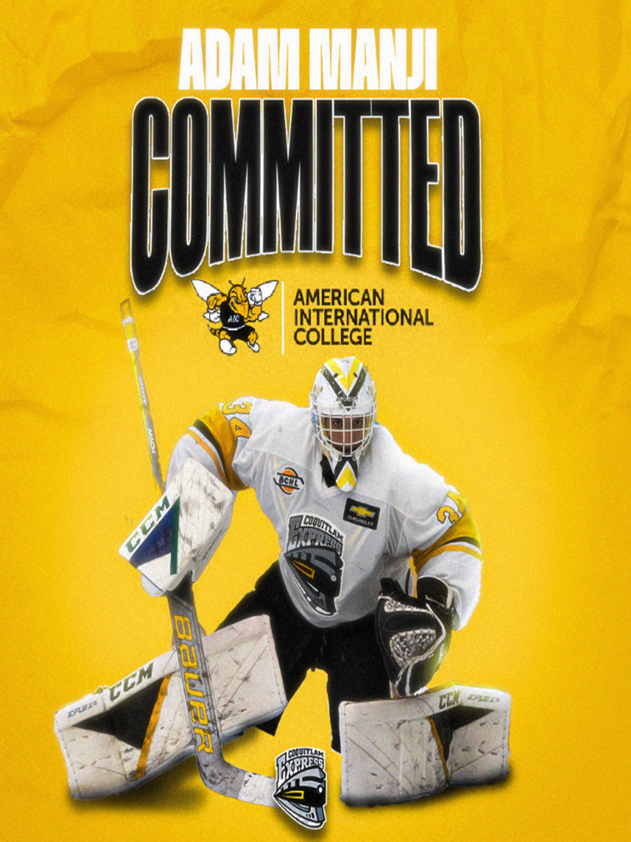 Coquitlam Express goaltender Adam Manji commits to the American ...