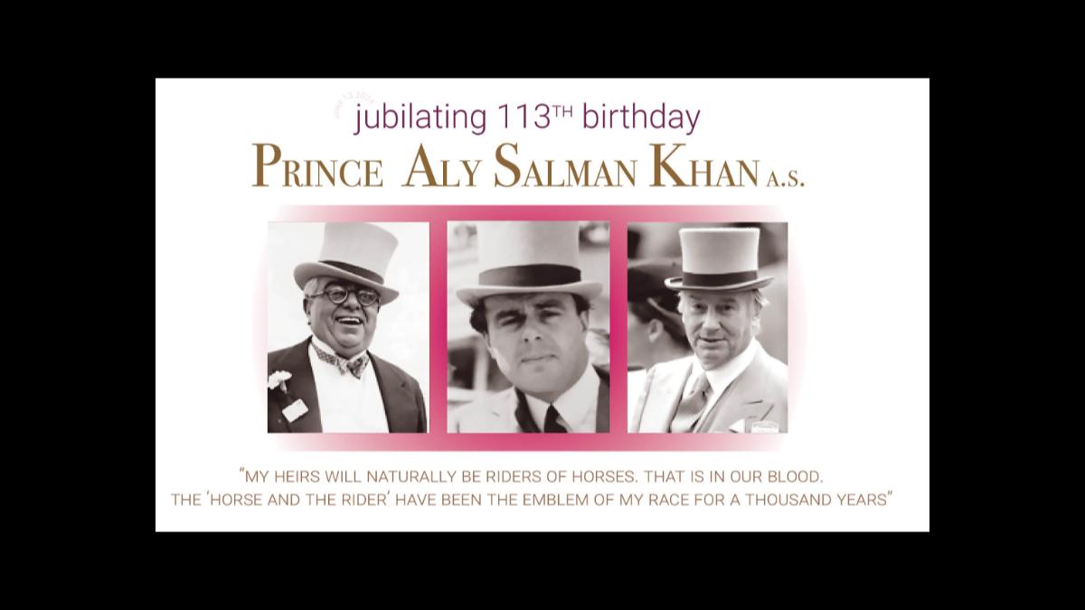 Jubilating the 113th birth anniversary of Prince Aly Salman Khan – Ismailimail